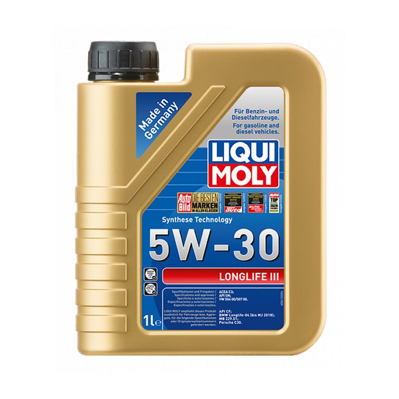 Масло LIQUI MOLY LONGLIFE III 5W-30, VW 504 00, VW 507 00